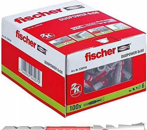 Дюбель универсальный fischer DuoPower 6х50
