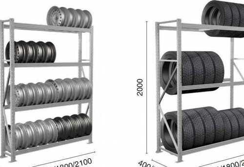 Стеллаж складской profi