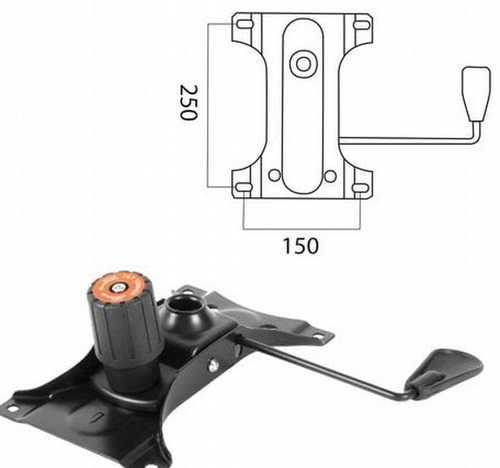 Механизм для кресла 150х250мм Топ ган