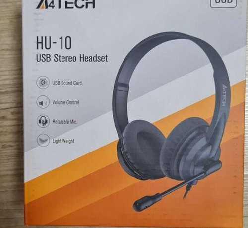 Новые наушники с микрофоном A4tech HU-10
