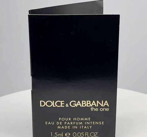 Пробники духов Dolce & Gabbana the One Men pour homme (M) Edp Intense 1.5ml