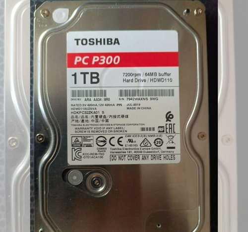 Жесткий диск Toshiba 1tb