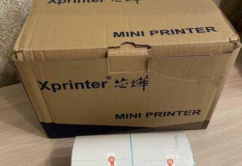 Термопринтер xprinter 365b, принтер для этикеток