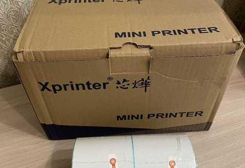 Термопринтер xprinter 365b, принтер для этикеток