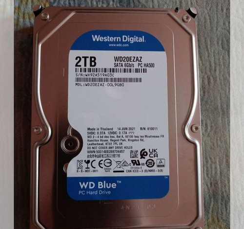 Жесткий диск WD blue 2 tb