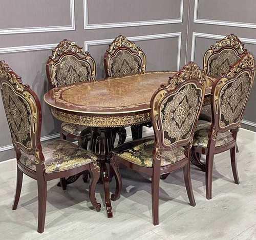 Стол «Лапка» мрамор / Кухонный столы и стулья