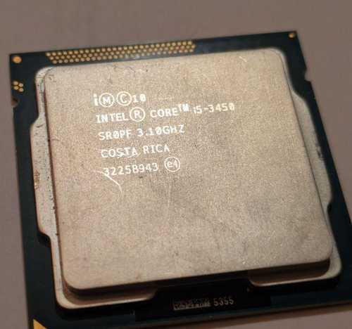 Процессор intel core i5 3450