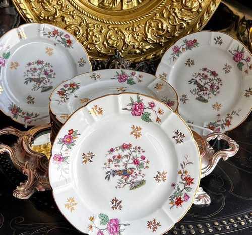Птичий фарфор тарелки Limoges
