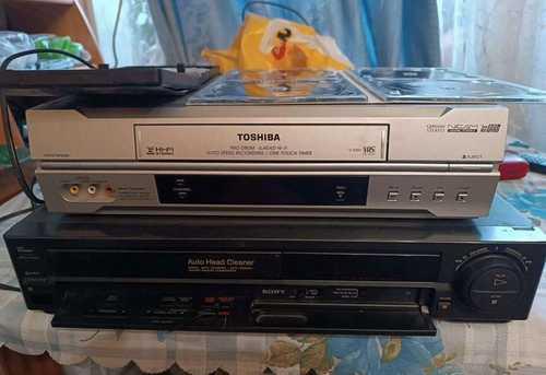 Видеомагнитофоны Toshiba V-e60,Sony Slv-x37на з/ч