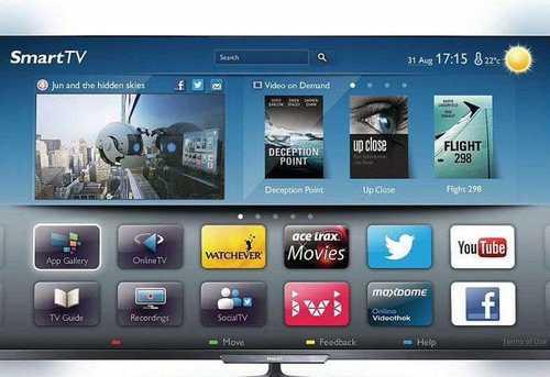 Philips 55 WiFi dlna smart TV 3D fullhd