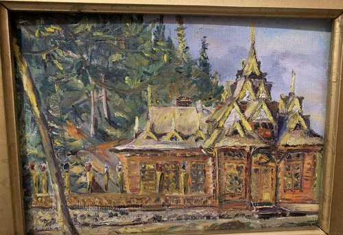 Картина пейзаж «Старинный домик»