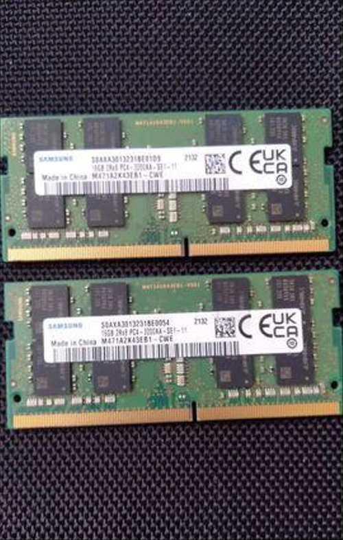 Sodimm DDR4 3200 32Gb (2x16Gb) Samsung