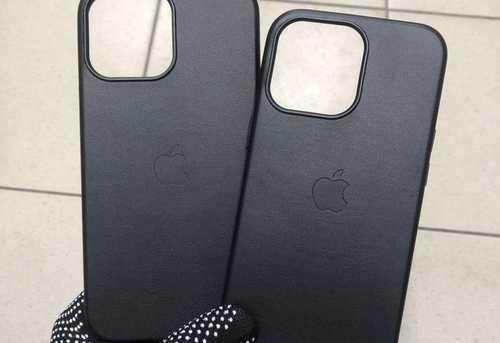 Чехол на iPhone 13 Pro/Max MagSafe Leather чёрный