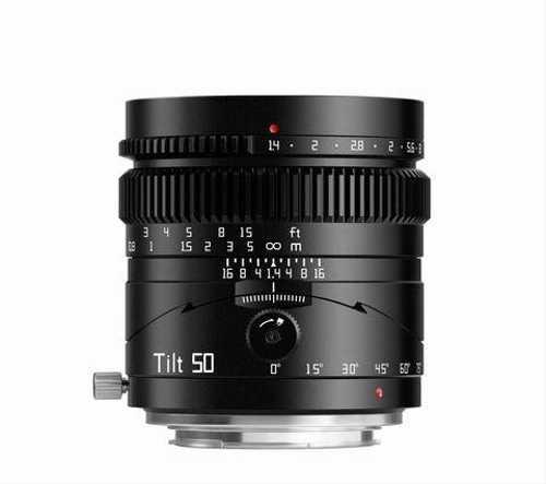 Объектив TTartisan 50 мм F1.4 Tilt Full Frame для