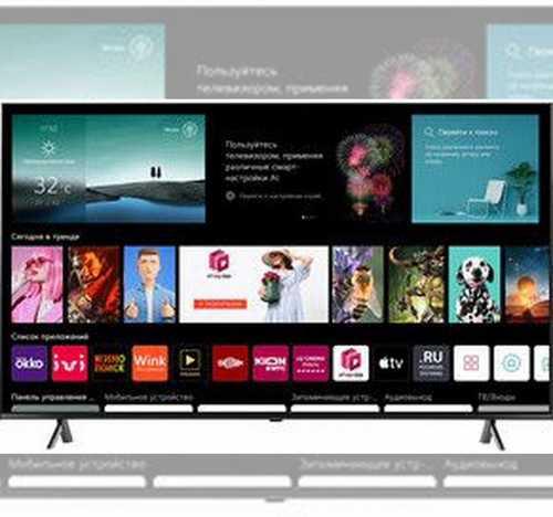 65" (165 см) LED-телевизор LG 65qned7S6QA черный