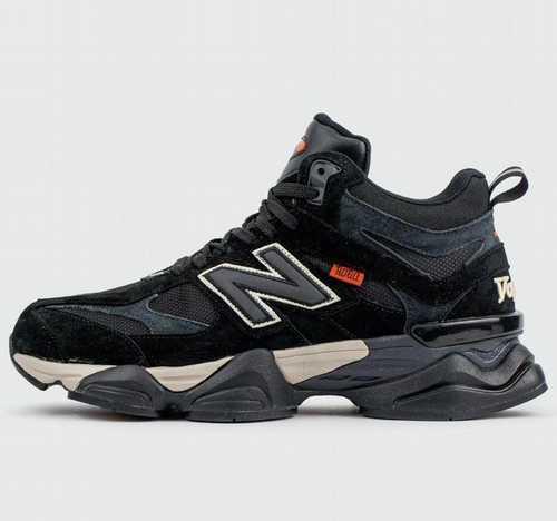 Кроссовки New Balance 9060 Mid Black with Fur