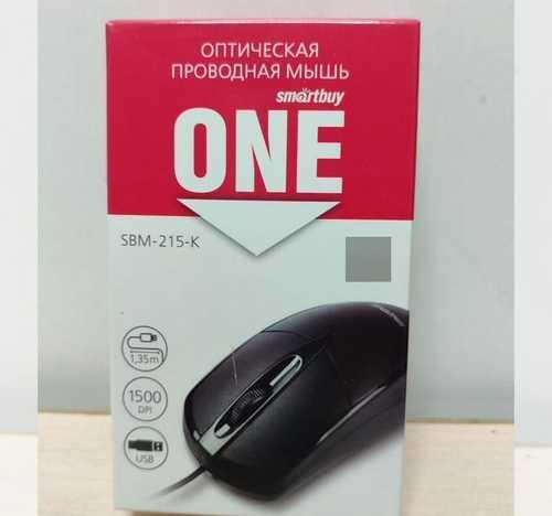 Мышка проводная SmartBuy ONE 215-K black