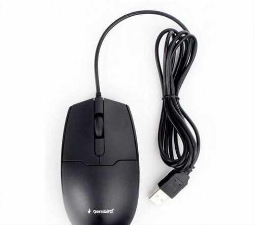 Мышь Gembird MOP-425 USB черный 2кн.+колесо-кнопк
