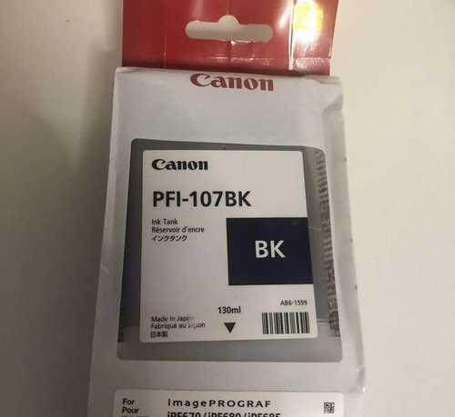 Картридж Canon PFI-107 BK