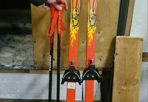 Беговые лыжи+палки