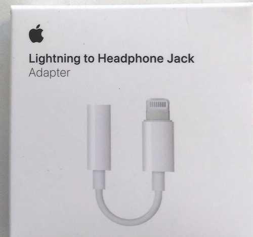 Оригинальный переходник lightning 3.5 jack