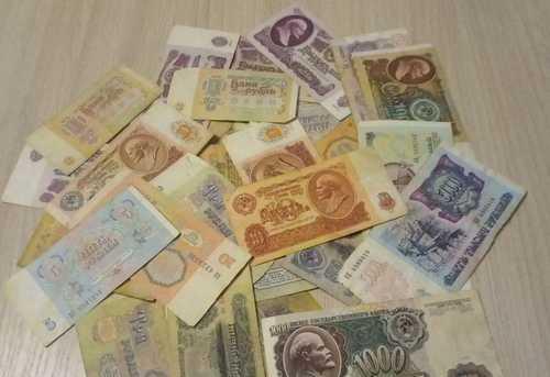 Бумажные деньги СССР. Банкноты. Все что на фото
