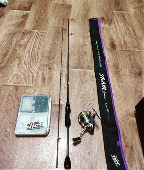 Спиннинг Tict Sram jsr-610ss, Daiwa Freams FC LT 2