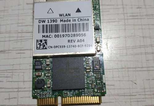 Mini PCI-E WiFI адаптер DW1390 Broadcom в ноутбук
