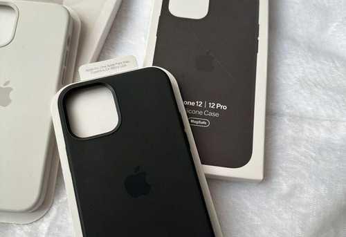 Чехол Apple iPhone 12 / 12 Pro Silicone Black