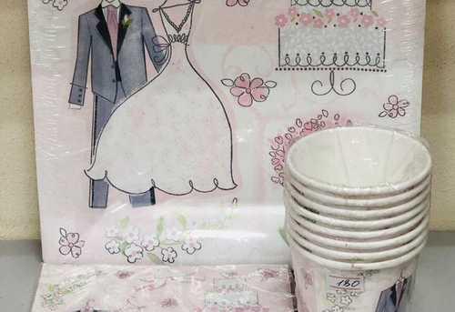 Одноразовая посуда для свадьбы