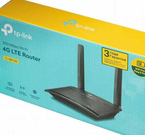 Wi-Fi роутер Tp-link N300 4G LTE (TL-MR100)