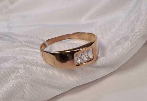 Золотое кольцо с фианитами 17 размер