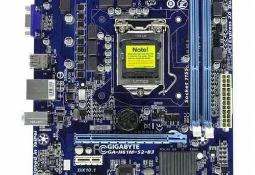 Материнская плата gigabyte GA-H61M-S2-B3 rev1.0 LG