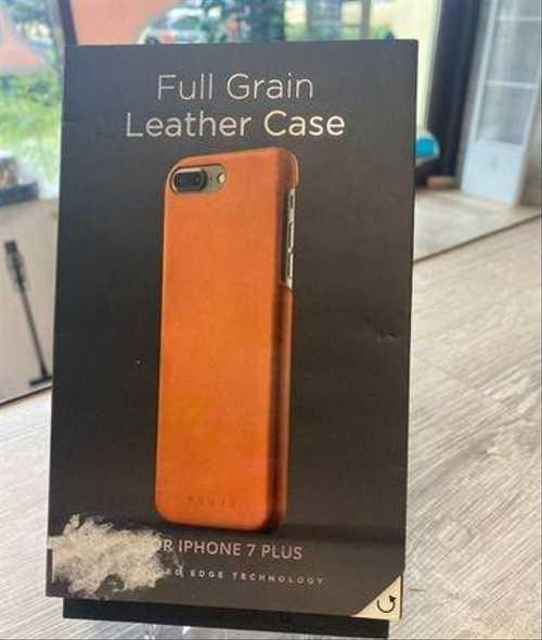 Кожаный чехол iPhone 7 Plus новый