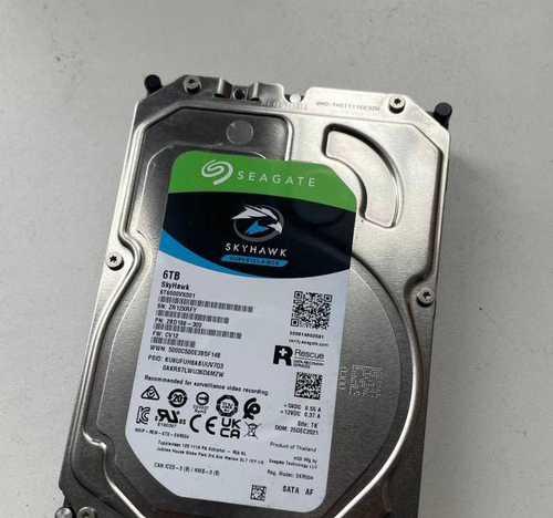 Жесткий диск seagate skyhawk 6 tb