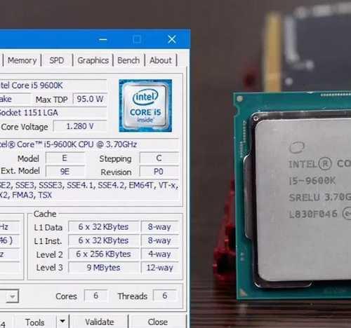 Процессор Intel Core i5 9600k