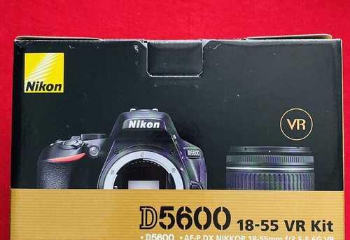 Nikon d5600 kit 18-55mm новый