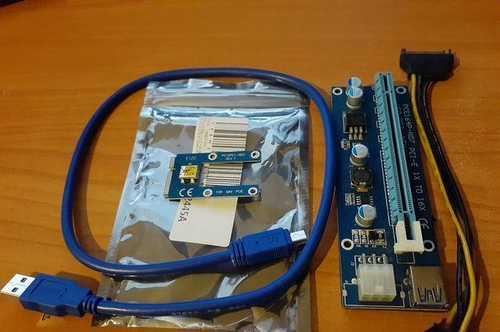 Mini PCI-E на USB 3.0 и райзер для видеокарты