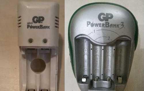 Зарядные устройства GP PowerBank для акк. AA / AAA