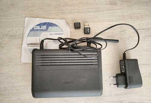 Wifi роутер asus WL-520GC + USB адаптер