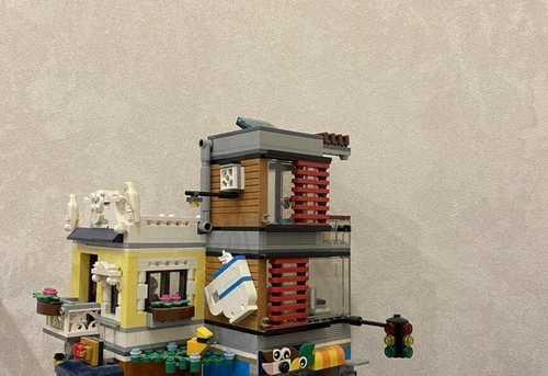 Lego creator 3 в 1 Зоомагазин,кафе в центре города