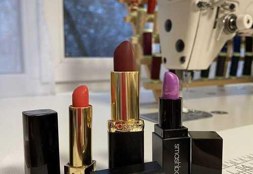 Сет помад chanel, smashbox, loreal inglot