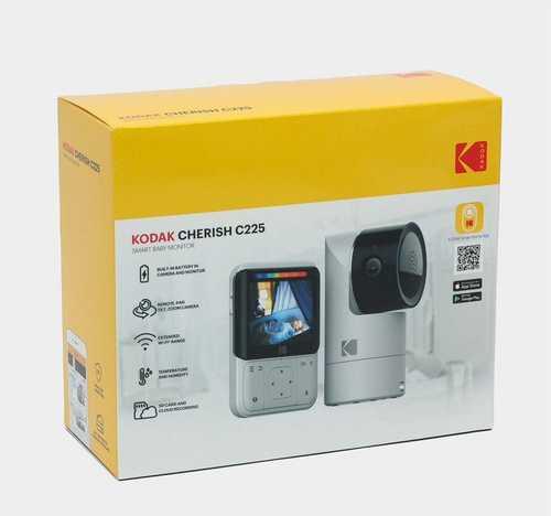 Умная видеоняня kodak с монитором и wifi