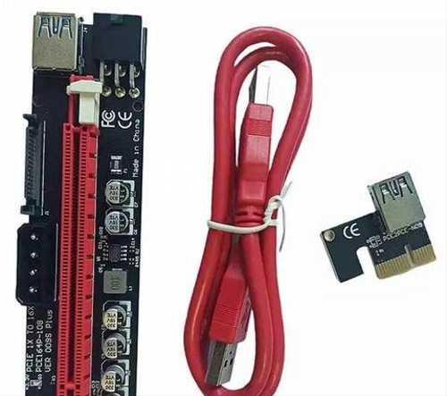 Райзера 009s 009с plus 006s 6 pin data molex