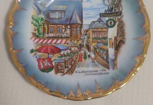 Настенная тарелка, коллекционная, Германия Винтаж