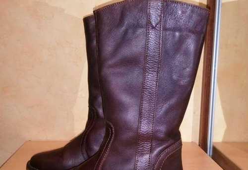Сапоги Zara, нат кожа, 32 размер