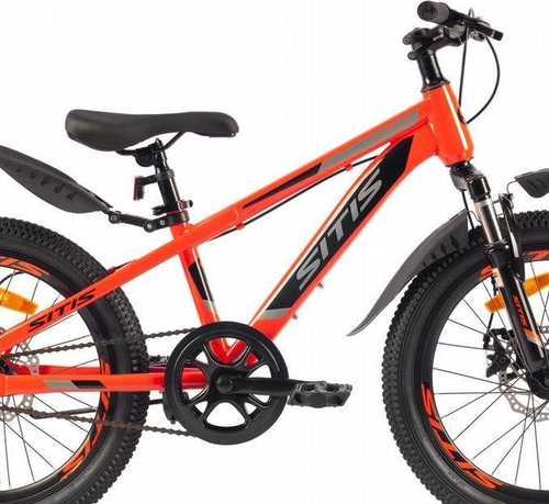 Велосипед sitis flash 20" (2023) Orange-Black-Grey