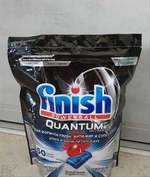 Finish Quantum Ultimate 60шт капсулы посудомоечные