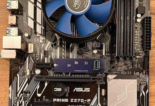 Материнская плата asus prime Z270-P (комплект)