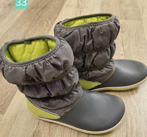 Crocs детские сапоги 33